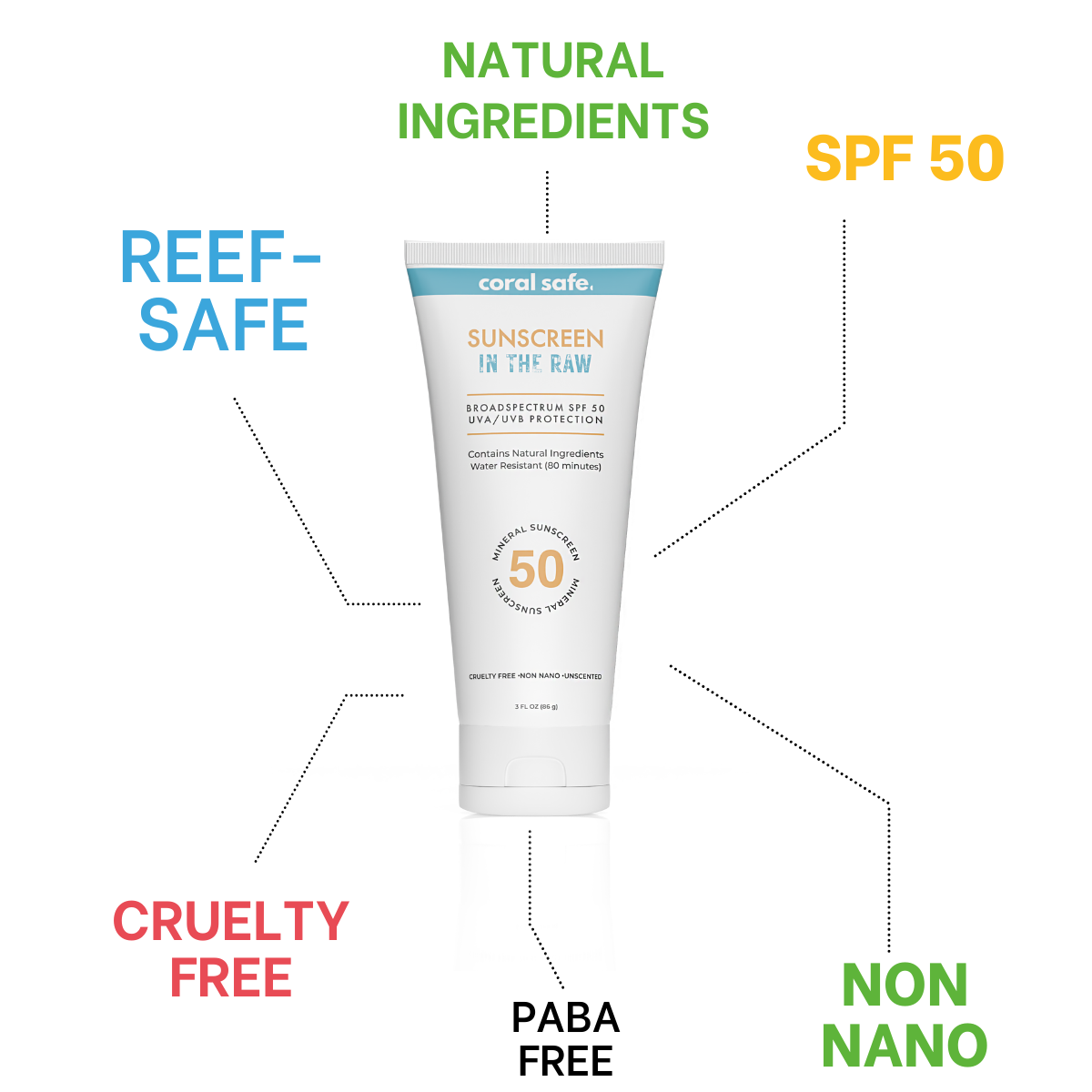 Coral Safe SPF 50 Lotion Sunscreen | Coral Safe